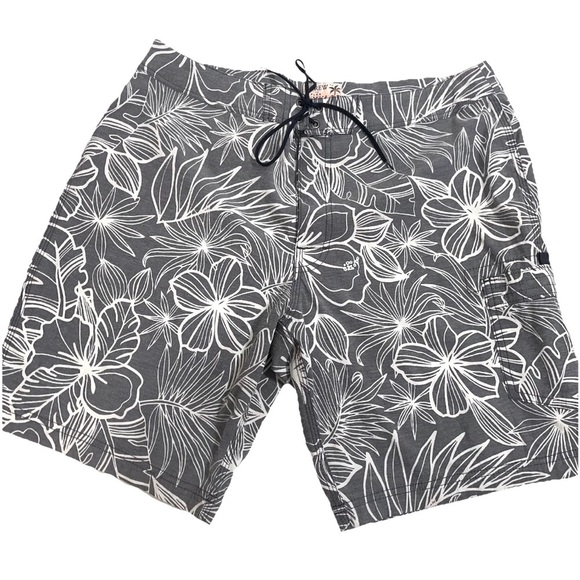 J. Crew | Swim | J Crew Mens Flex Swimwear Swim Shorts Tropical Floral ...